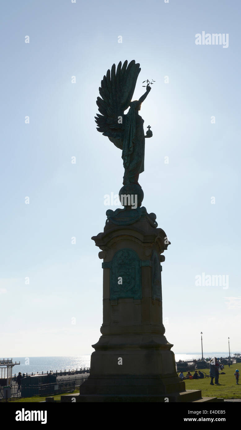 The Peace Statue on Hove seafront at Brighton. East Sussex. England. In ...