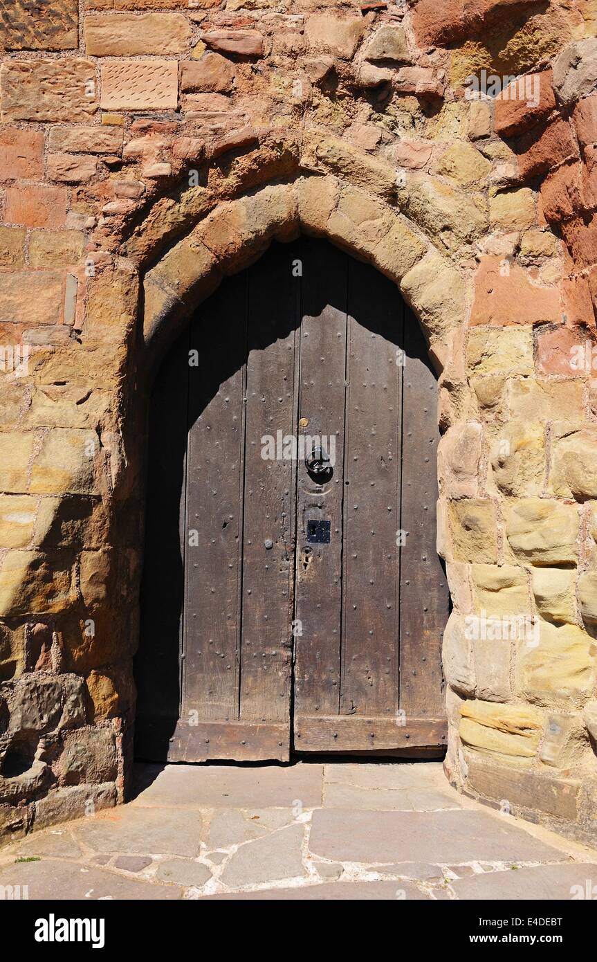 Wooden door norman architecture hi-res stock photography and images - Alamy