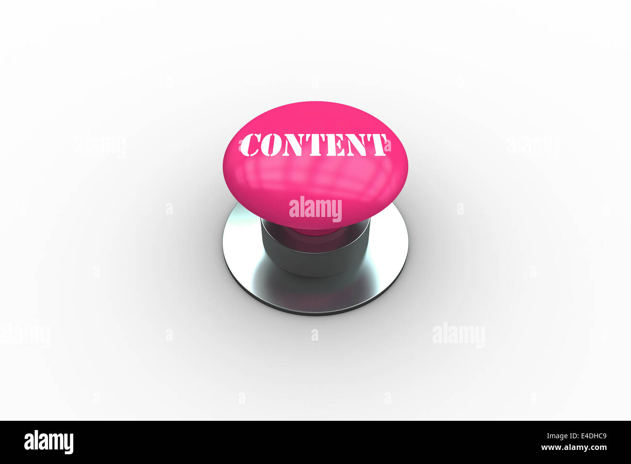 Content on pink push button Stock Photo - Alamy