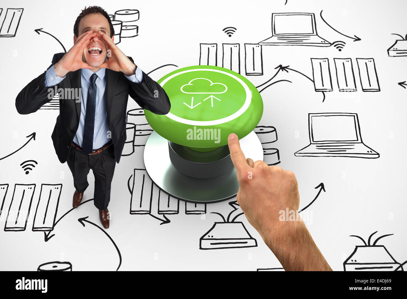 Angry man shouting pointing finger hi-res stock photography and images ...