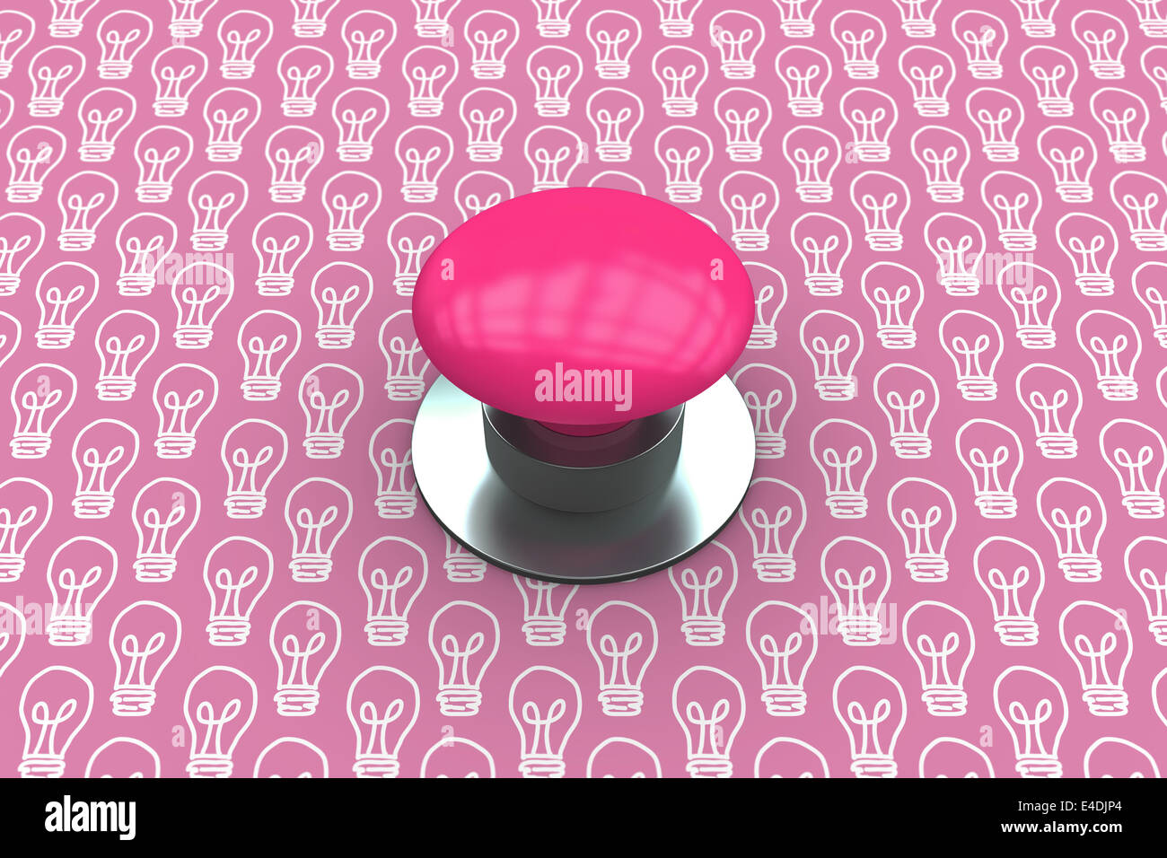 Composite image of pink push button Stock Photo - Alamy