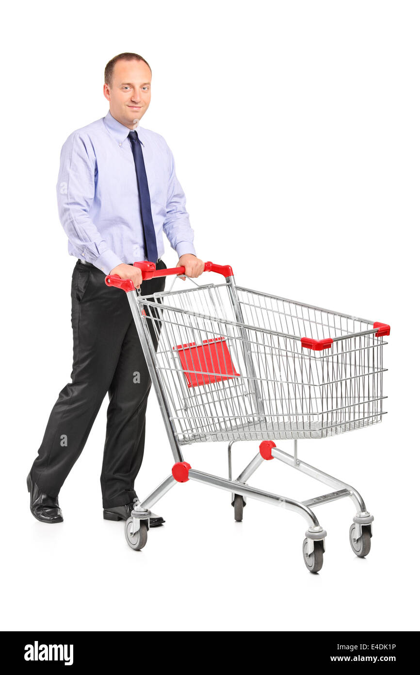 Man pushing the cart hi-res stock photography and images - Alamy
