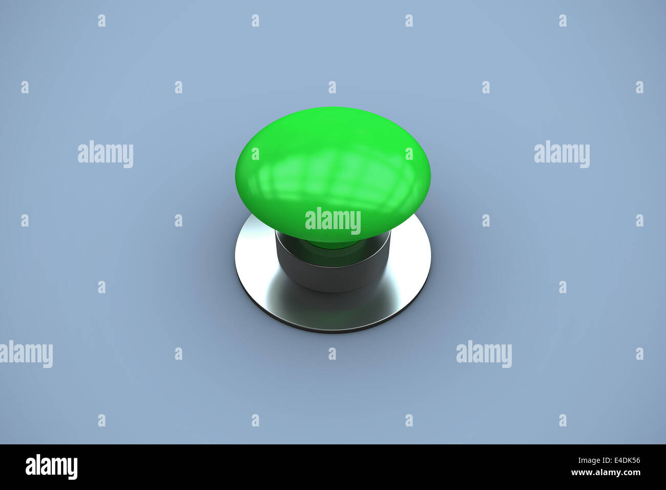 Composite image of digitally generated green push button Stock Photo ...