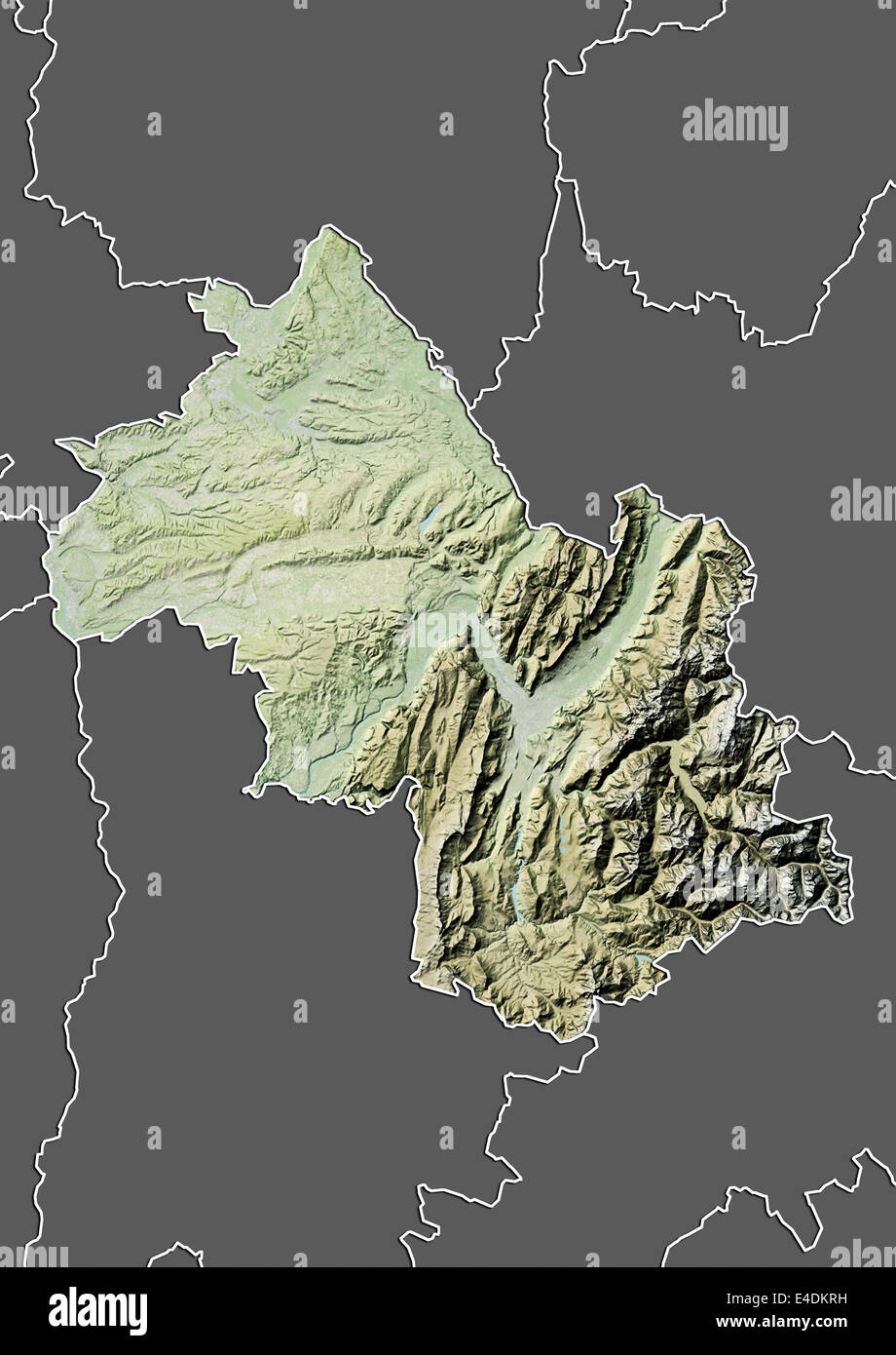 Isere map hi-res stock photography and images - Alamy