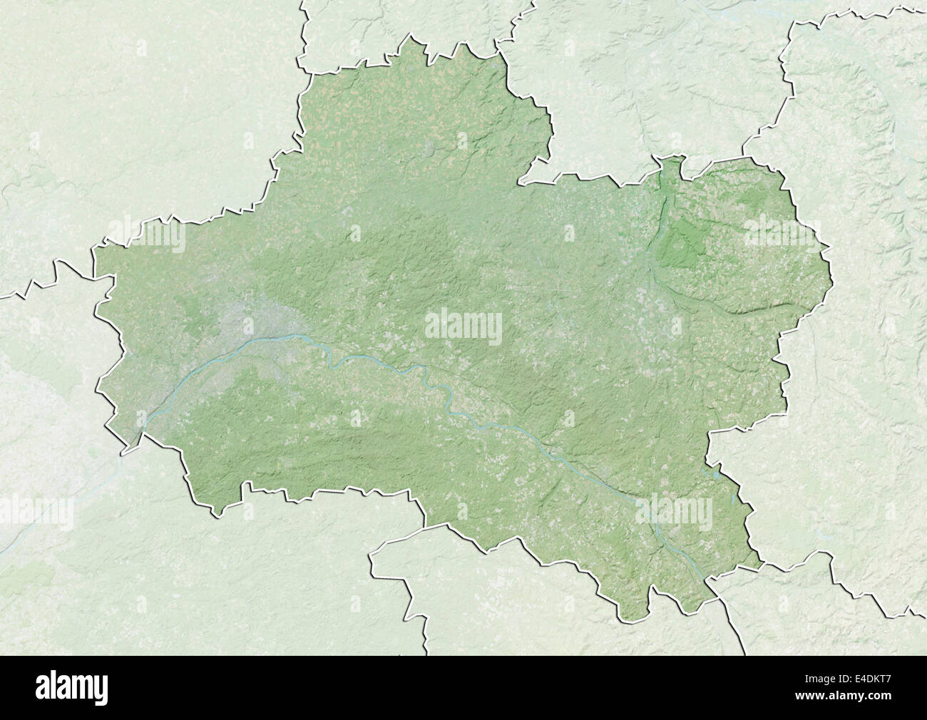 Loiret map hi-res stock photography and images - Alamy