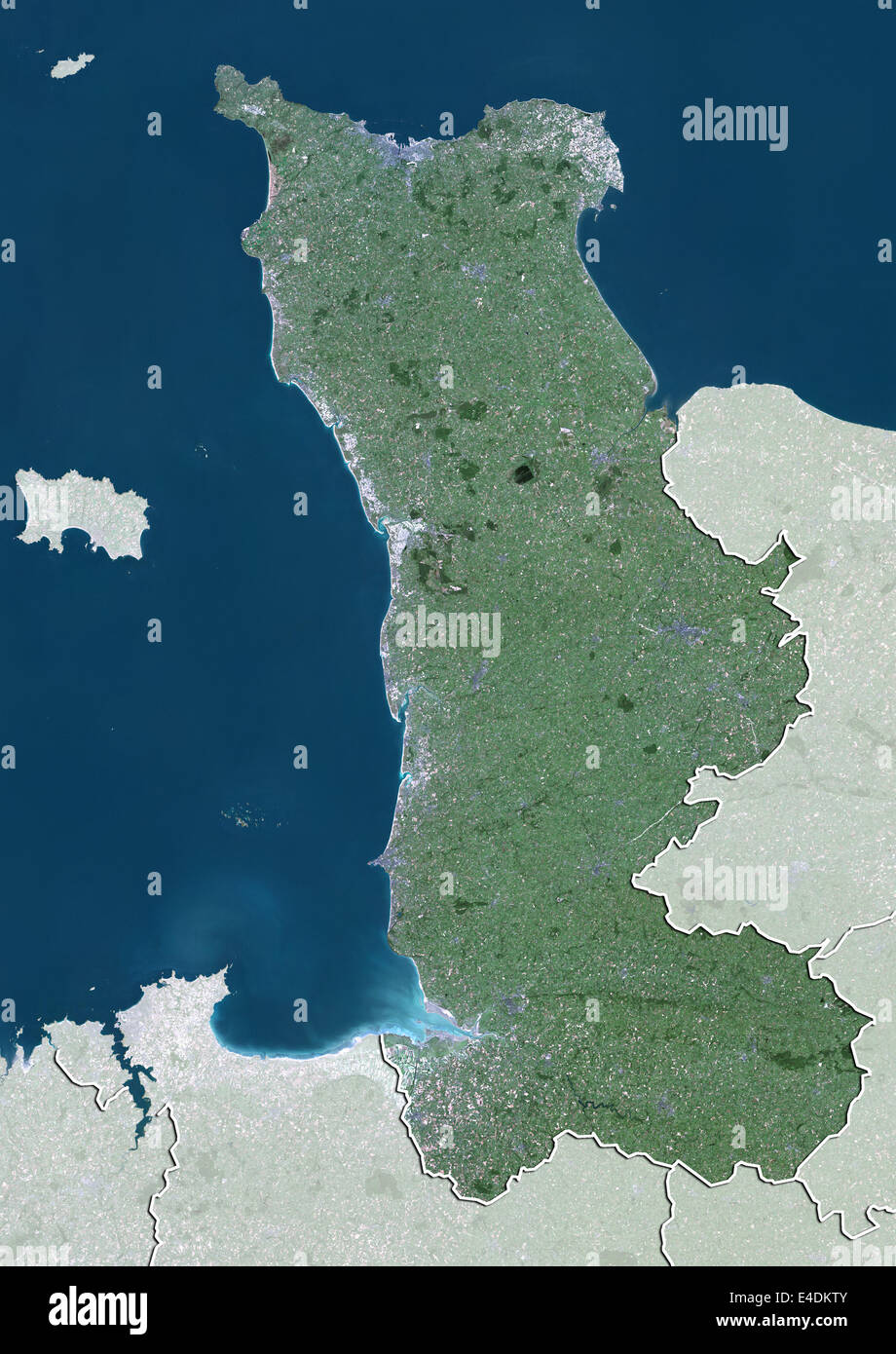 English channel satellite map hi-res stock photography and images - Alamy