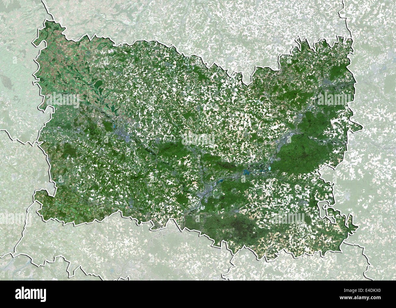 Oise map hi-res stock photography and images - Alamy