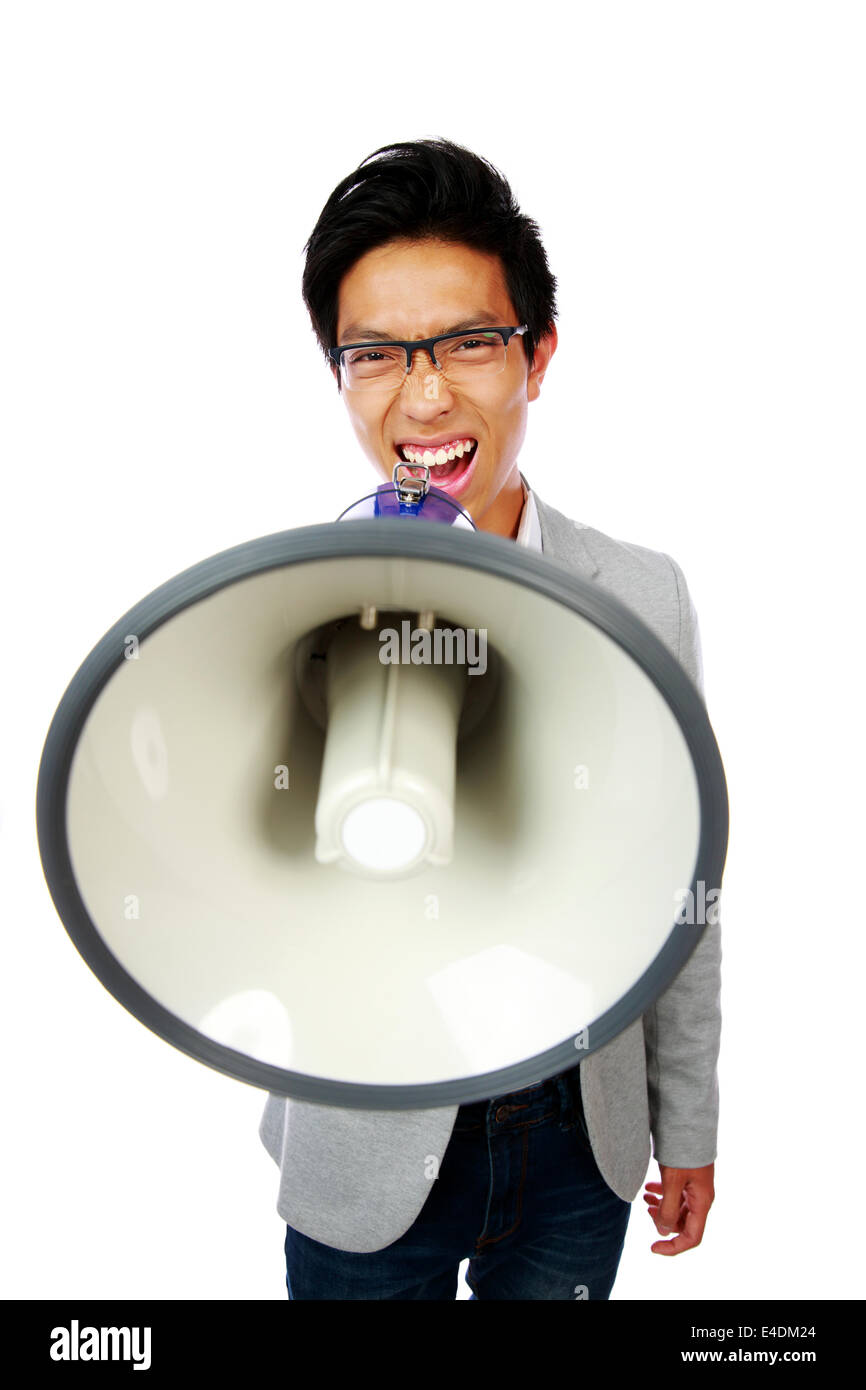 Shouting chinese man hi-res stock photography and images - Alamy
