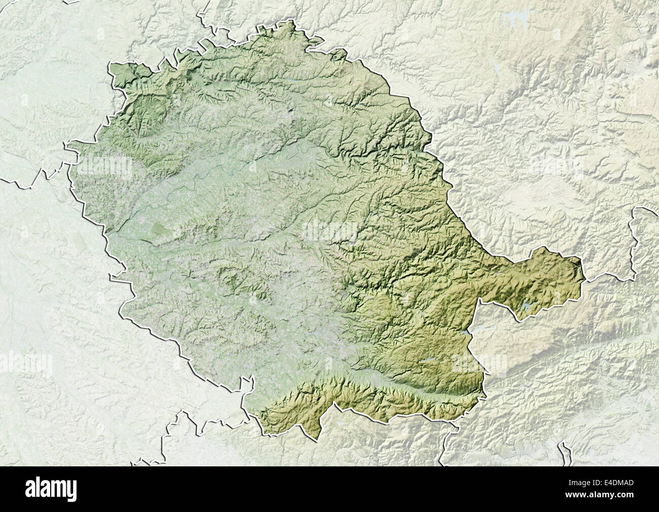 Departement of Tarn, France, Relief Map Stock Photo - Alamy