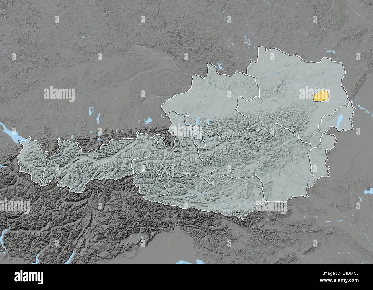 Vienna map hi-res stock photography and images - Alamy
