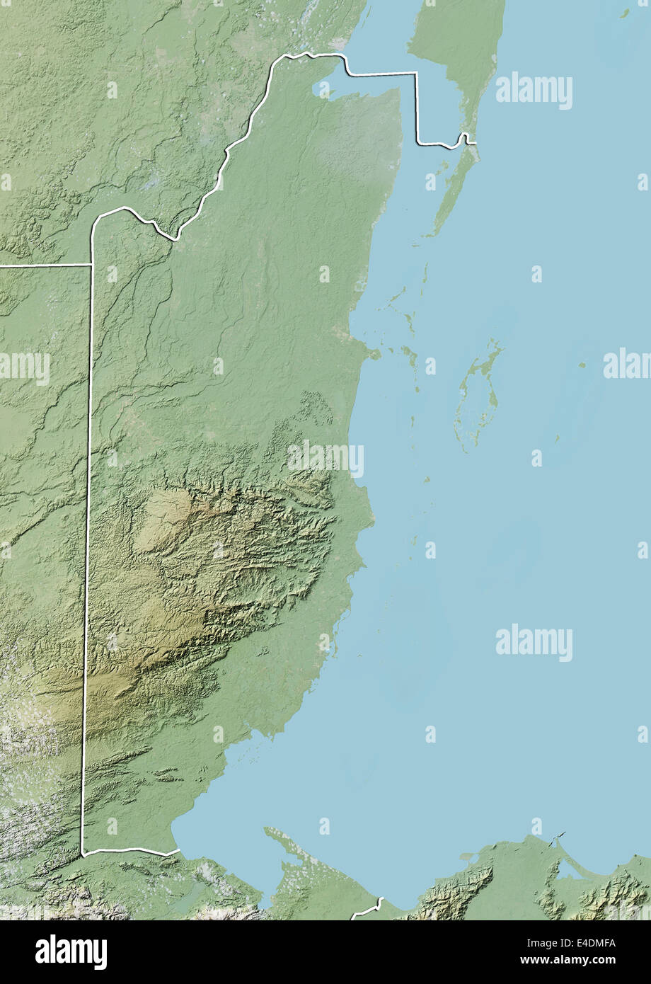 Belize Geographical Map