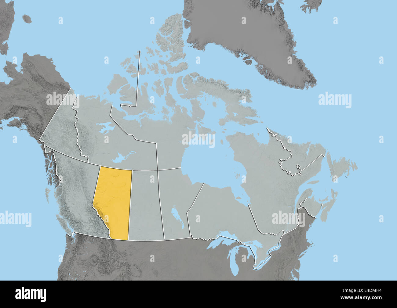 Map satellite geography alberta hi-res stock photography and images - Alamy