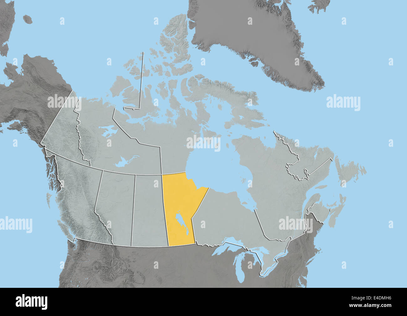 Manitoba map hi-res stock photography and images - Alamy