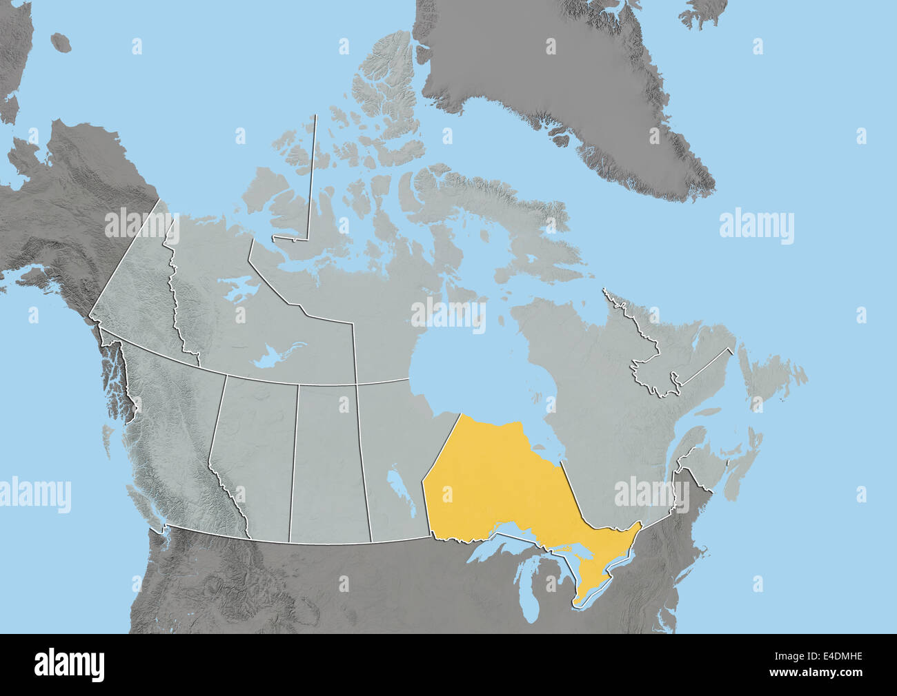 Ontario map hi-res stock photography and images - Alamy
