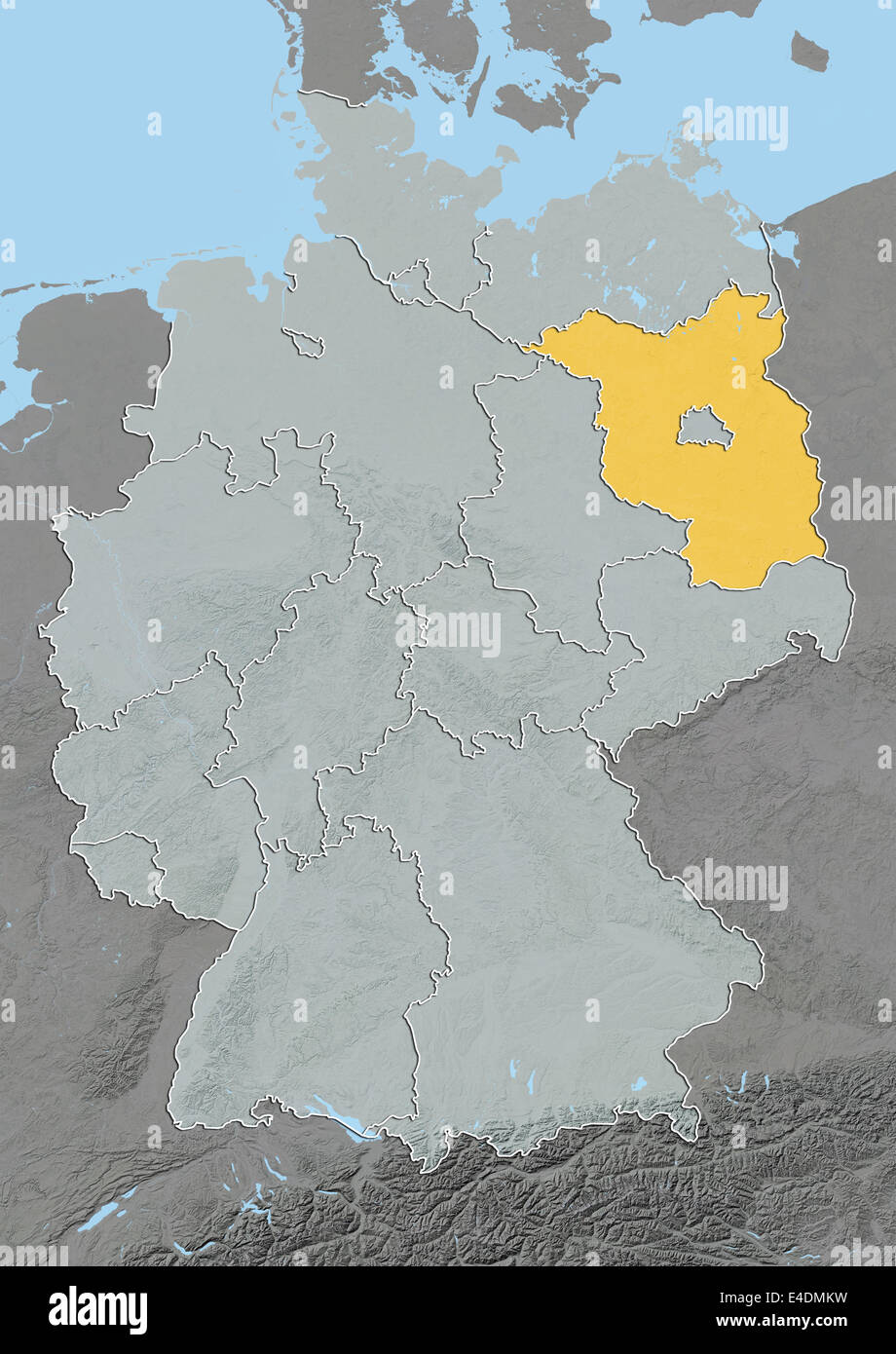 Brandenburg State Map High Resolution Stock Photography and Images - Alamy