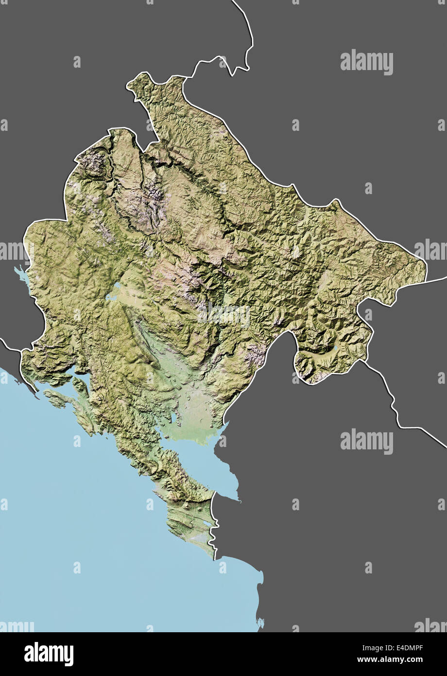 Relief map of balkans hi-res stock photography and images - Alamy