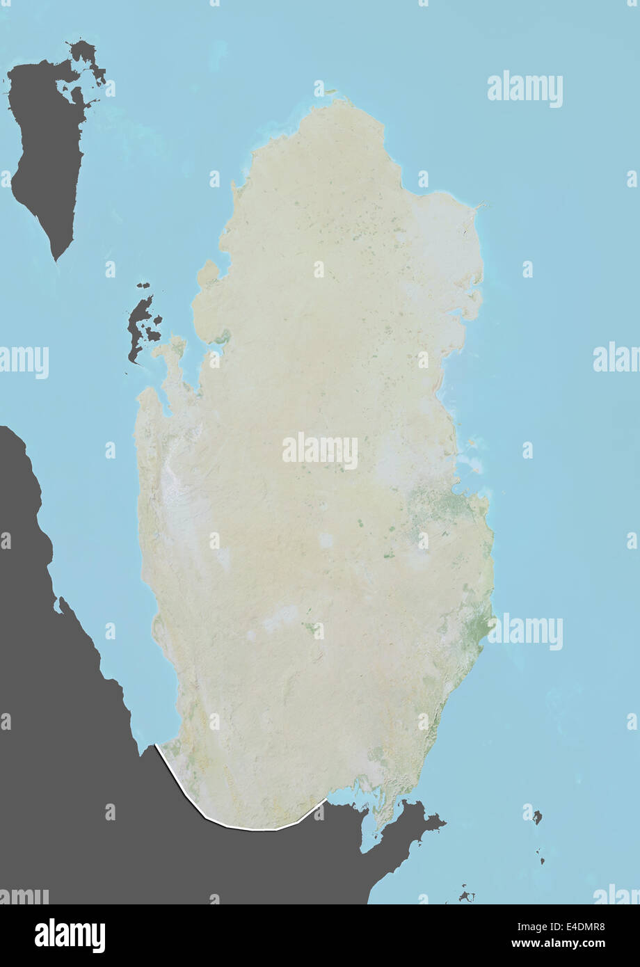 Satellite view doha map qatar hi-res stock photography and images - Alamy