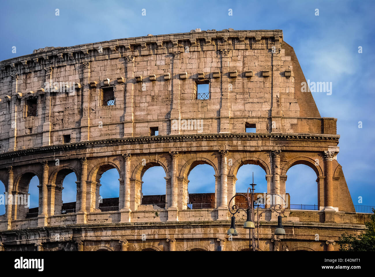 Ruins of Rome greatest amphitheater, Colosseum, built in 72AD by ...