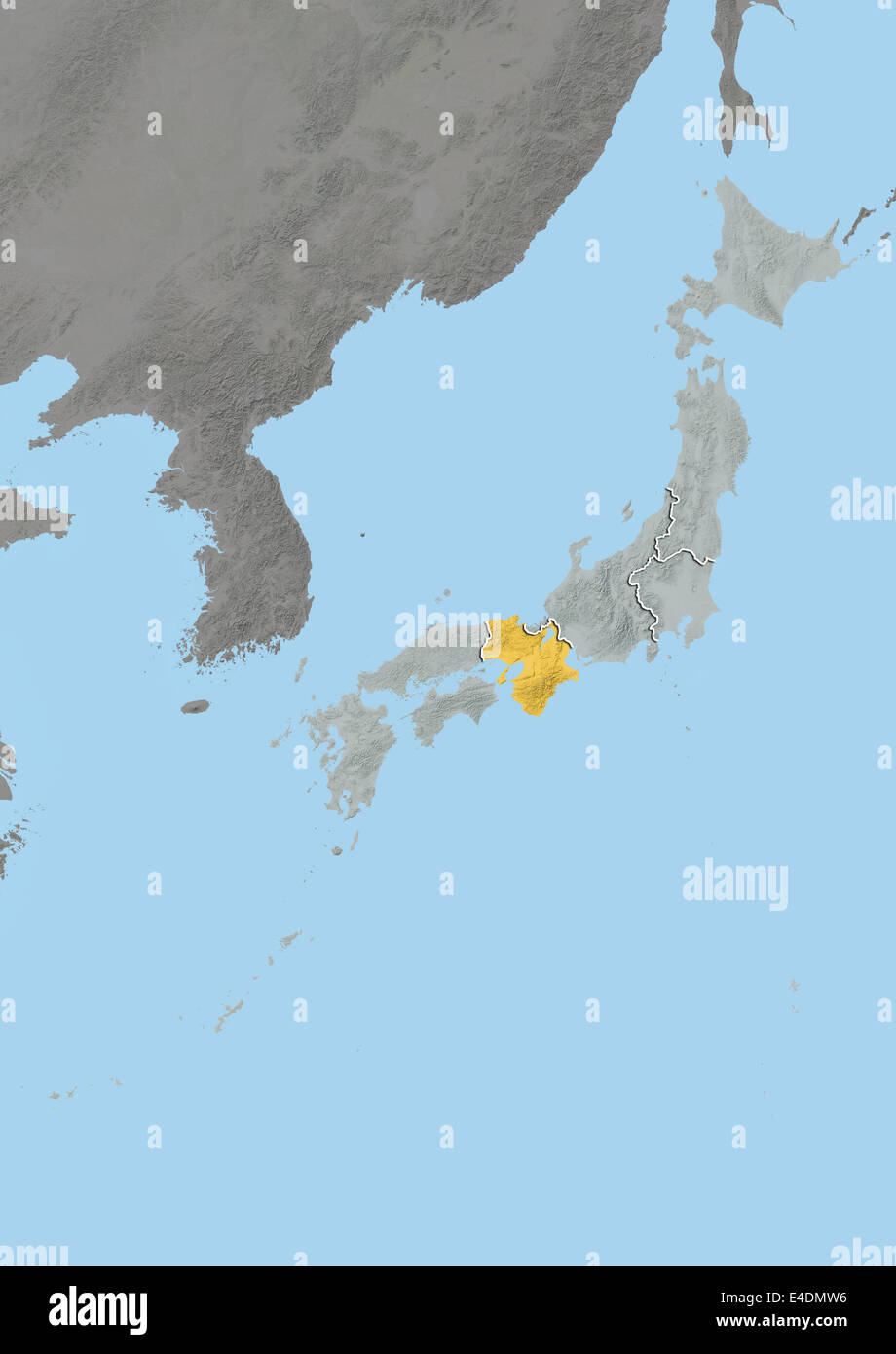 Japan map satellite geography hi-res stock photography and images - Alamy