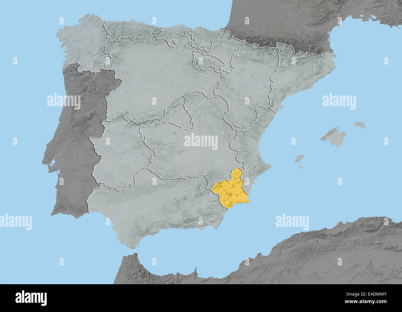 Map of murcia hi-res stock photography and images - Alamy