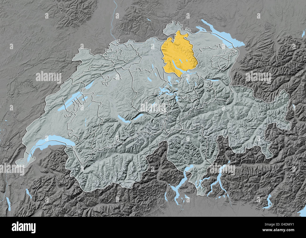 Map canton zurich hi-res stock photography and images - Alamy