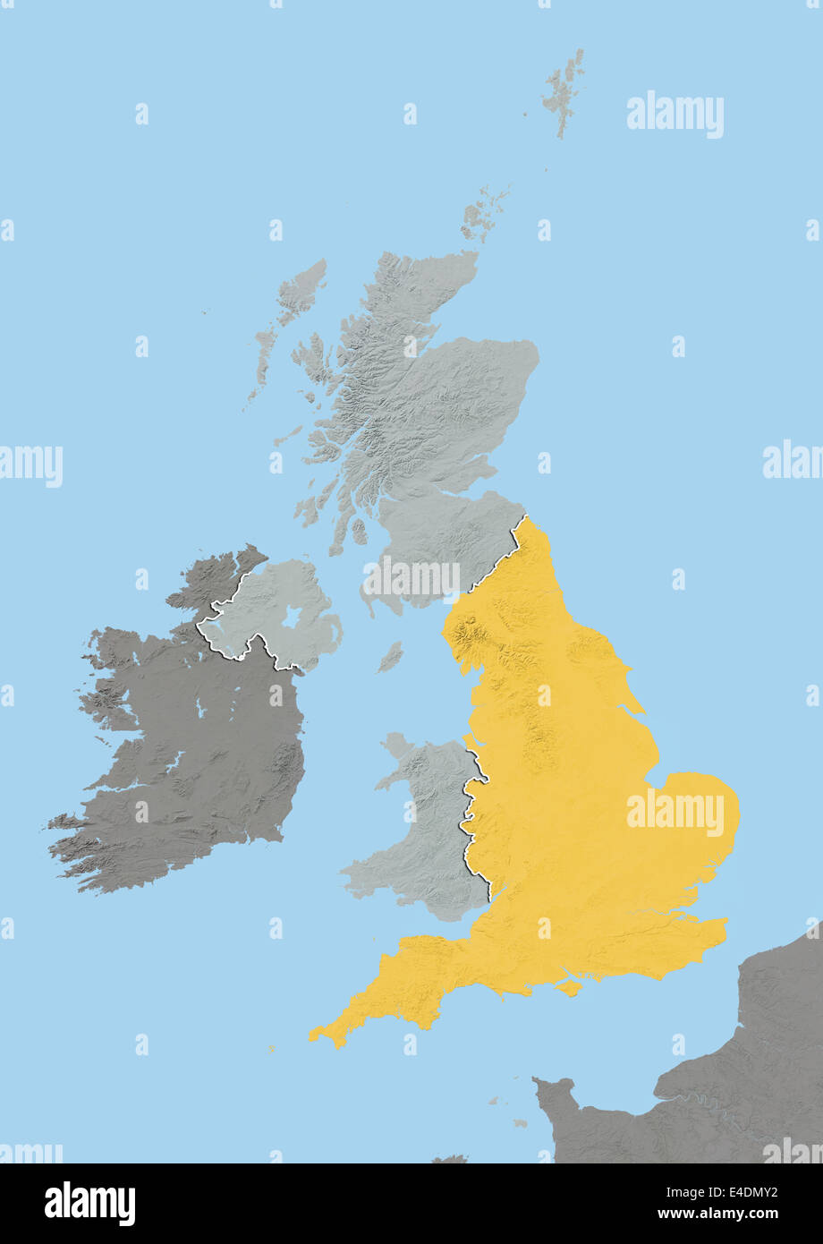Relief map of england hi-res stock photography and images - Alamy