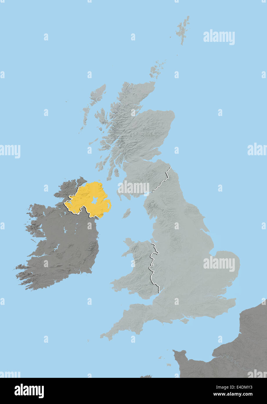 Ireland aerial map hi-res stock photography and images - Alamy