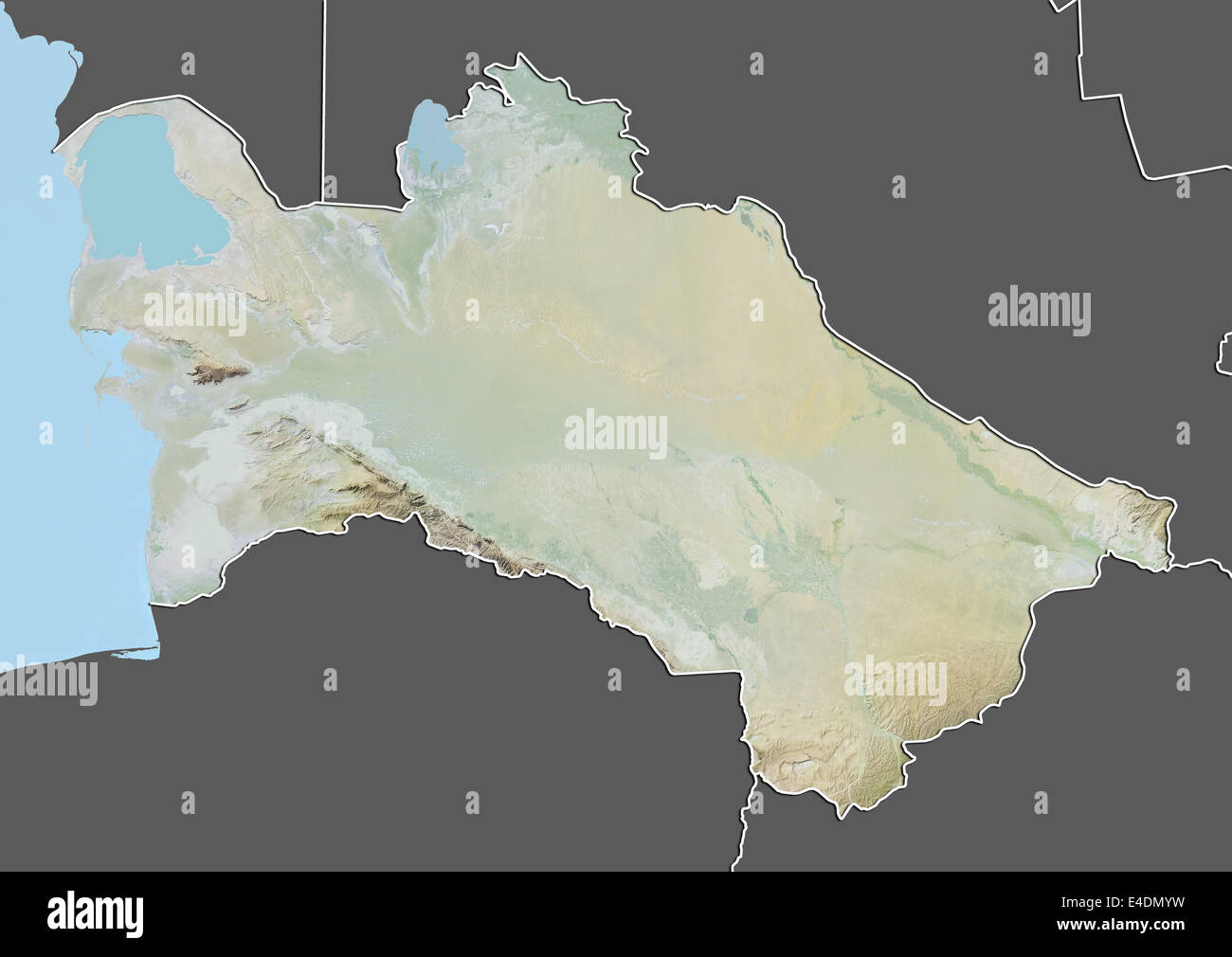 Turkmenistan map hi-res stock photography and images - Alamy