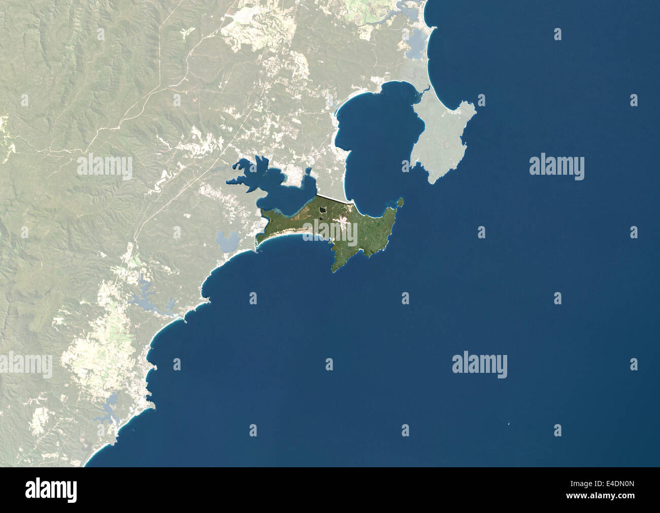 Satellite view jervis bay territory hi-res stock photography and images ...