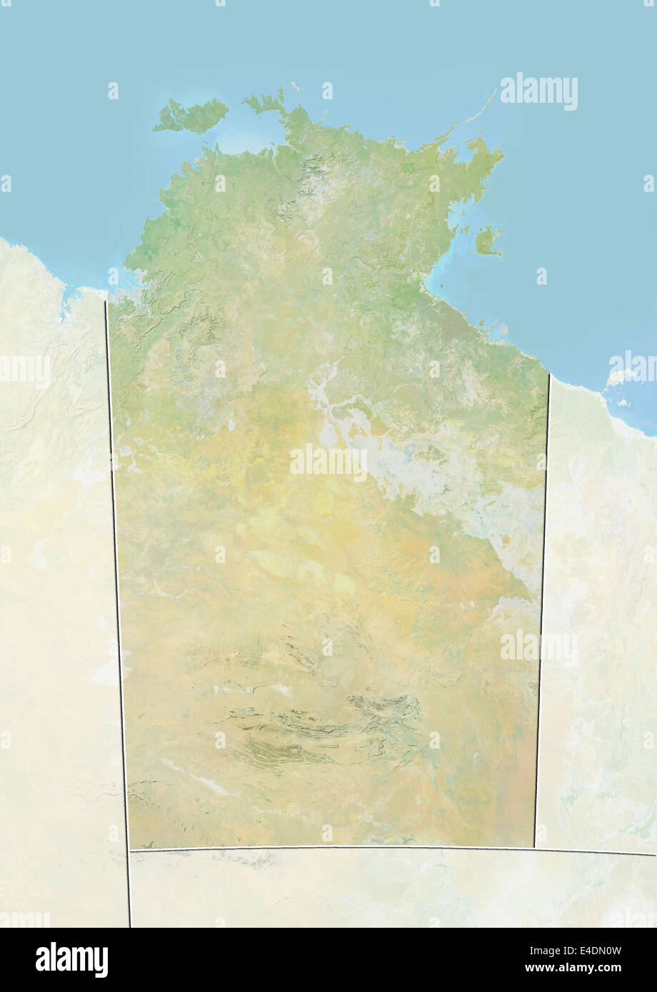 Northern australia relief map hi-res stock photography and images - Alamy