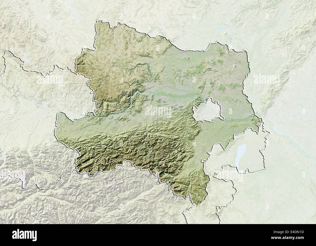 Lower austria map hi-res stock photography and images - Alamy