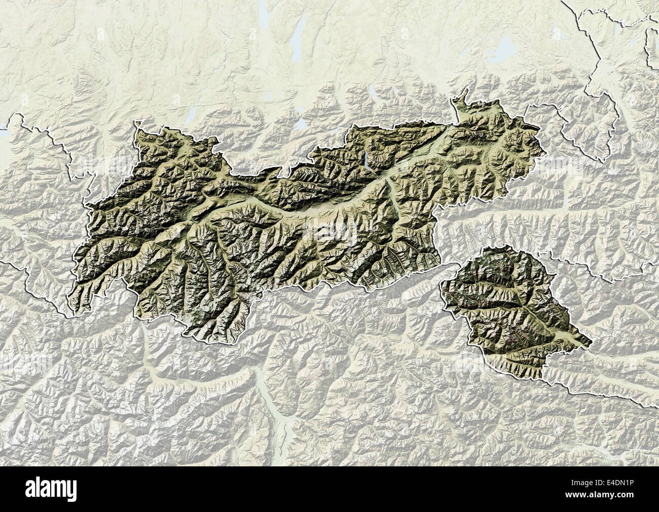 Tyrol map hi-res stock photography and images - Alamy