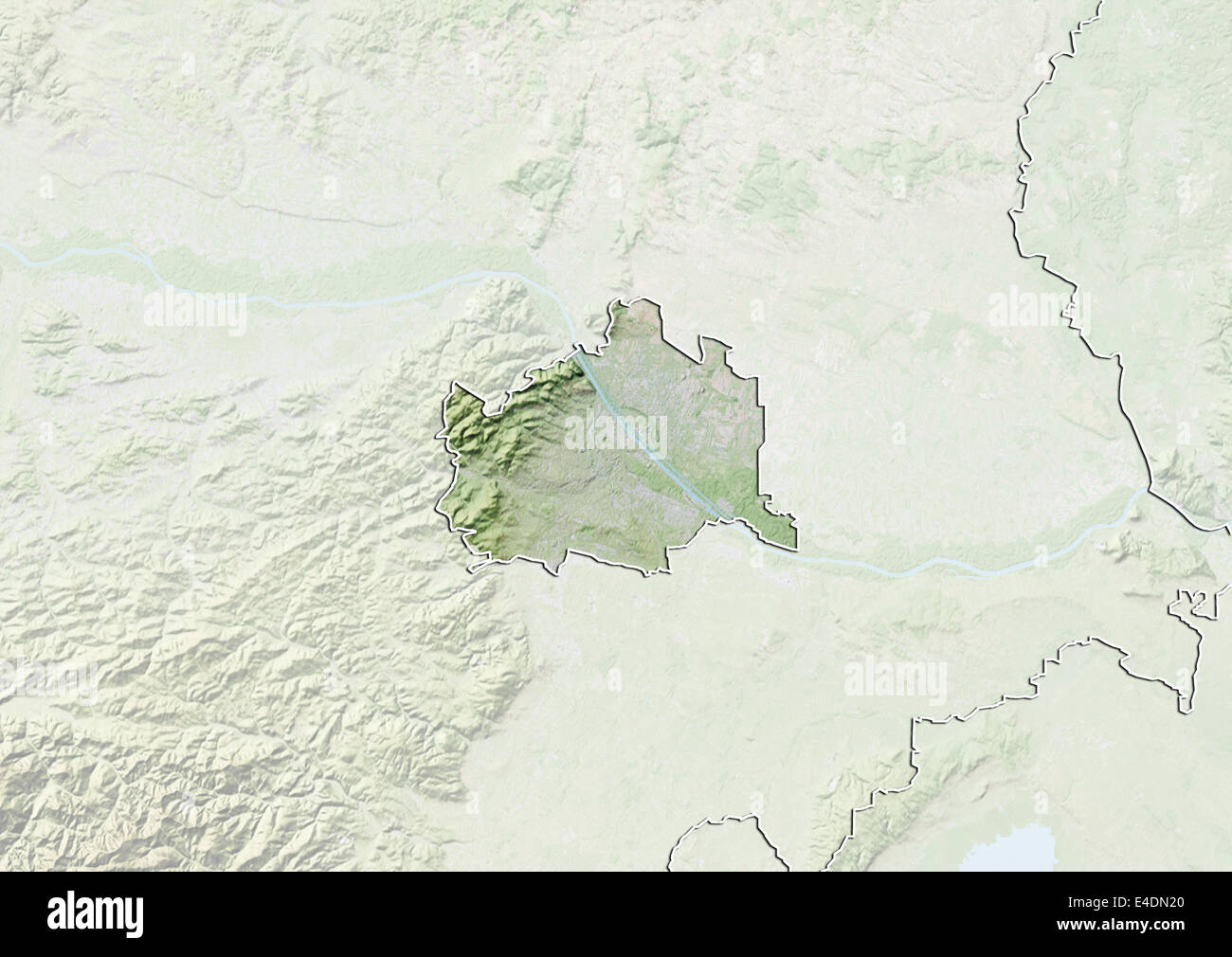 Map Vienna Austria Satellite View High Resolution Stock Photography and ...