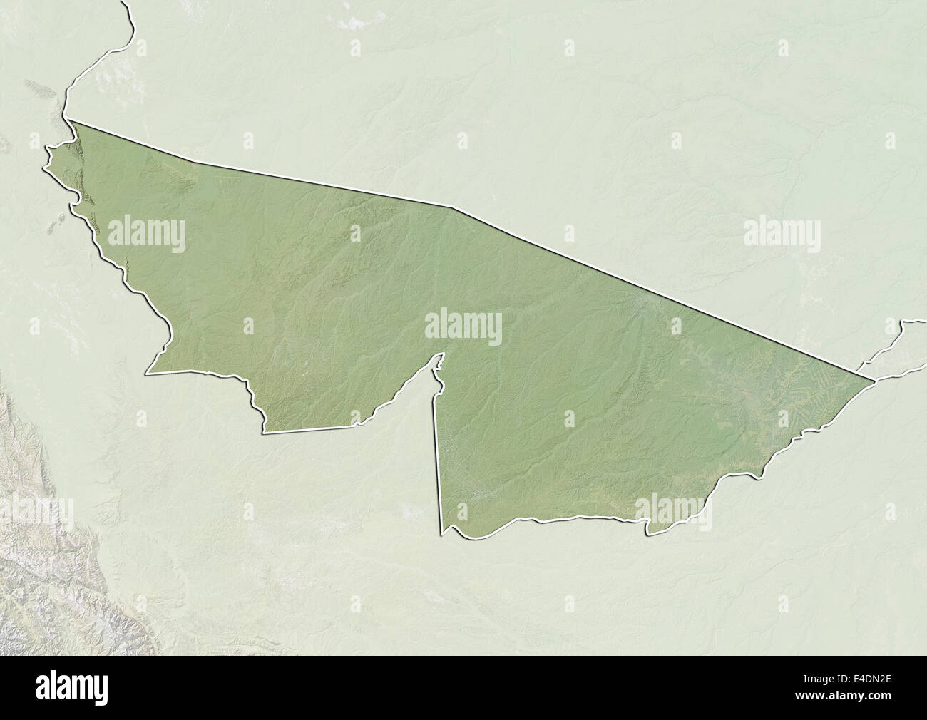 State of Acre, Brazil, Relief Map Stock Photo - Alamy