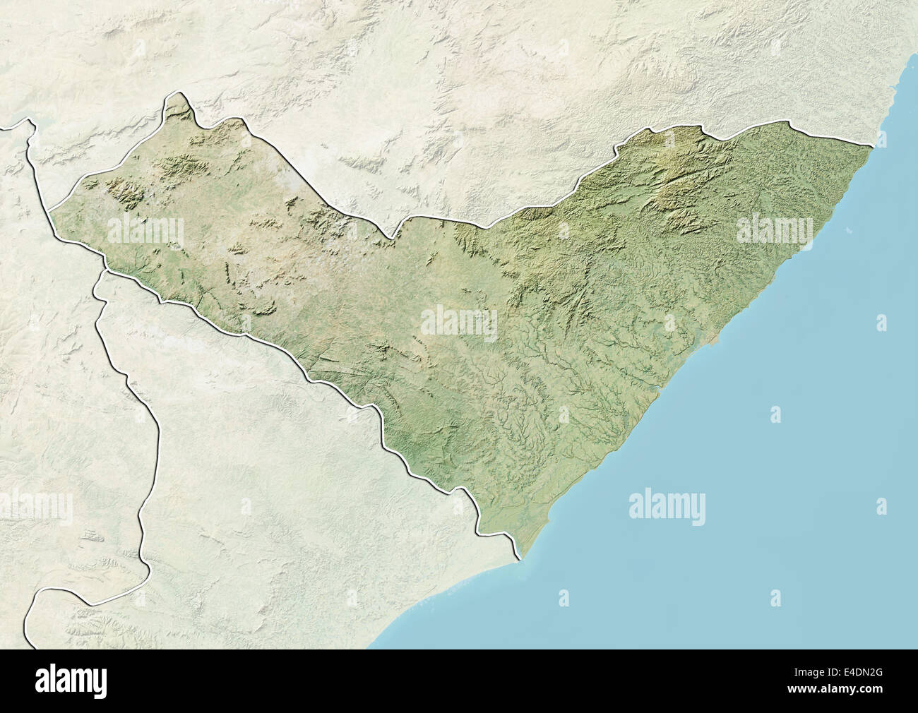 State of Alagoas, Brazil, Relief Map Stock Photo - Alamy