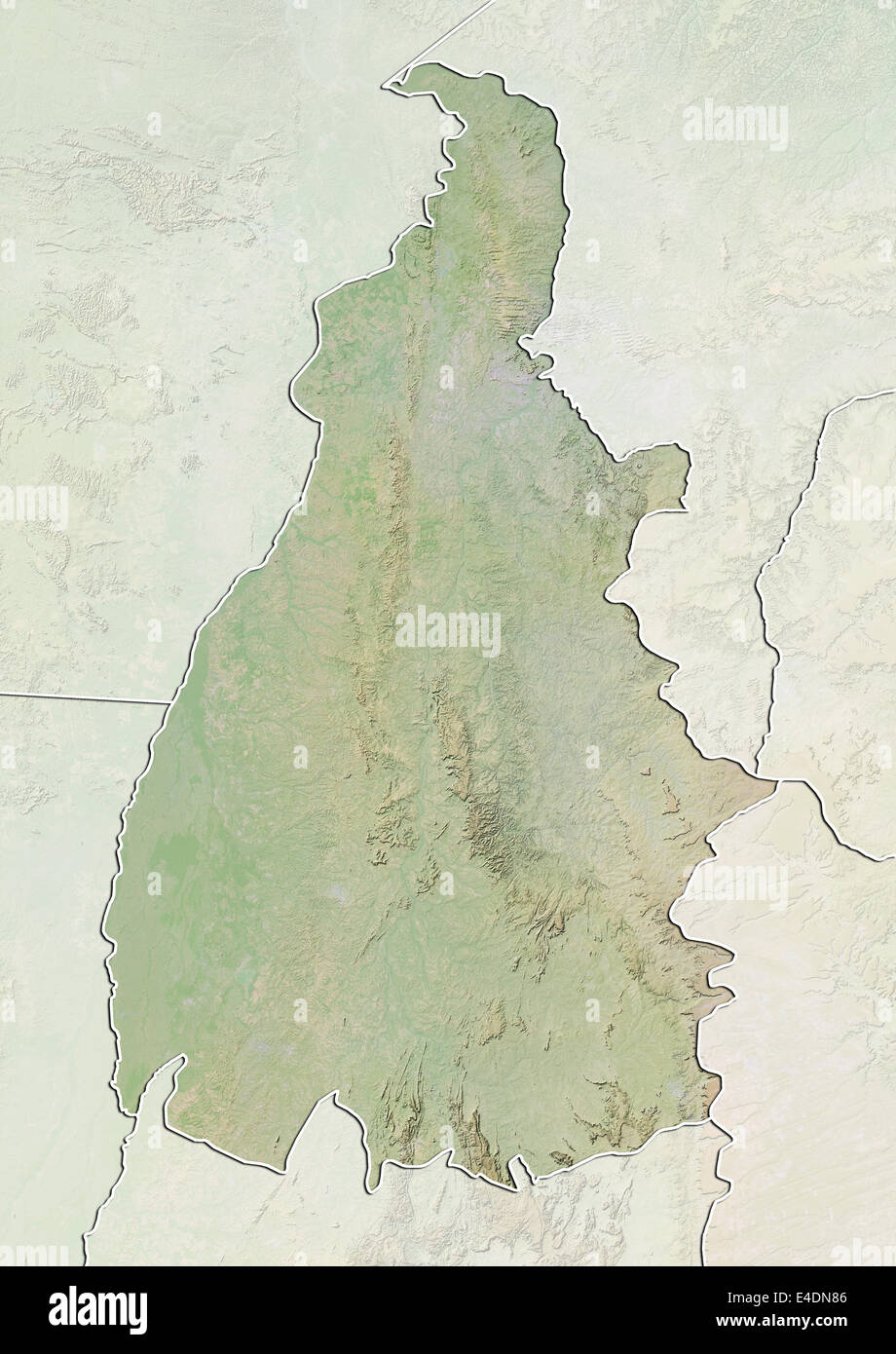 State of Tocantins, Brazil, Relief Map Stock Photo - Alamy
