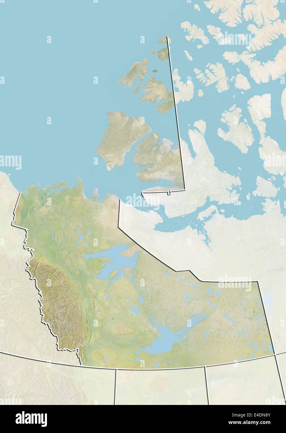 Map of territories hi-res stock photography and images - Alamy