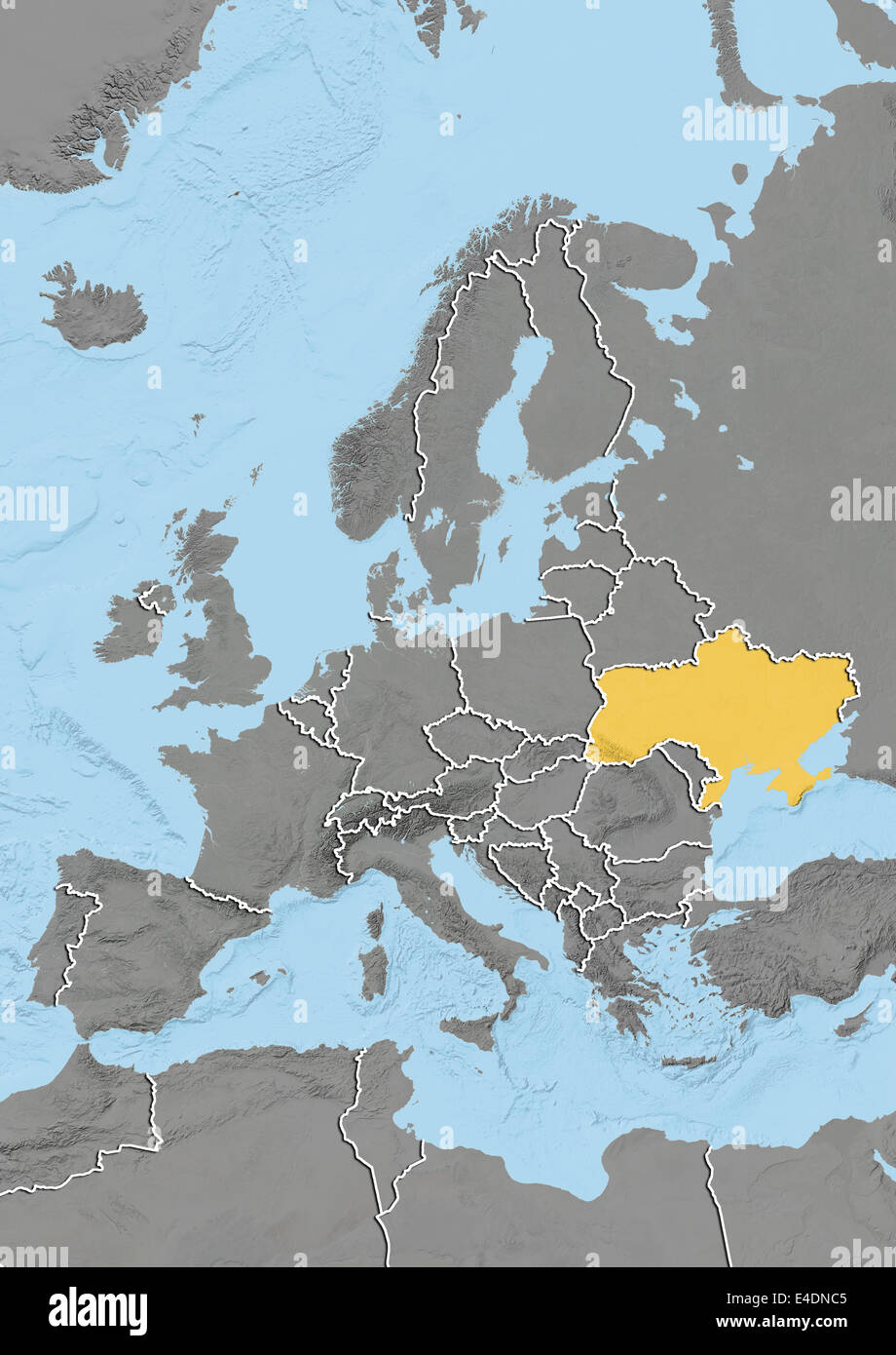 Ukraine relief map hi-res stock photography and images - Alamy