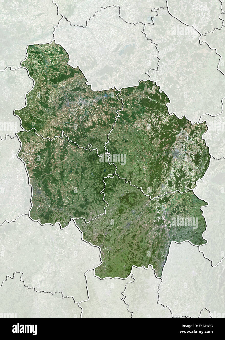 Burgundy region map hi-res stock photography and images - Alamy
