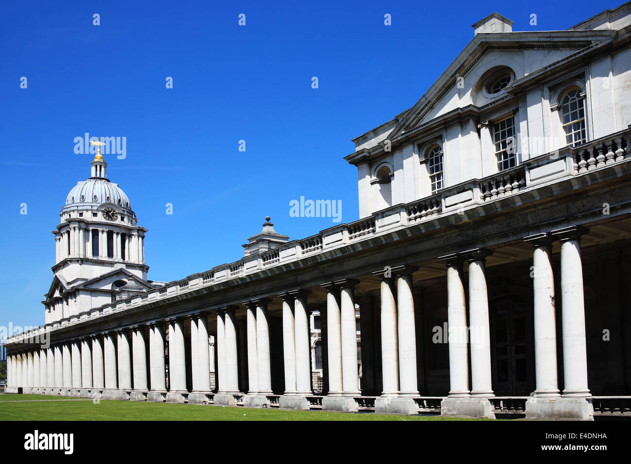 Old Royal Naval College by Sir Christopher Wren built between 1696-1712 ...
