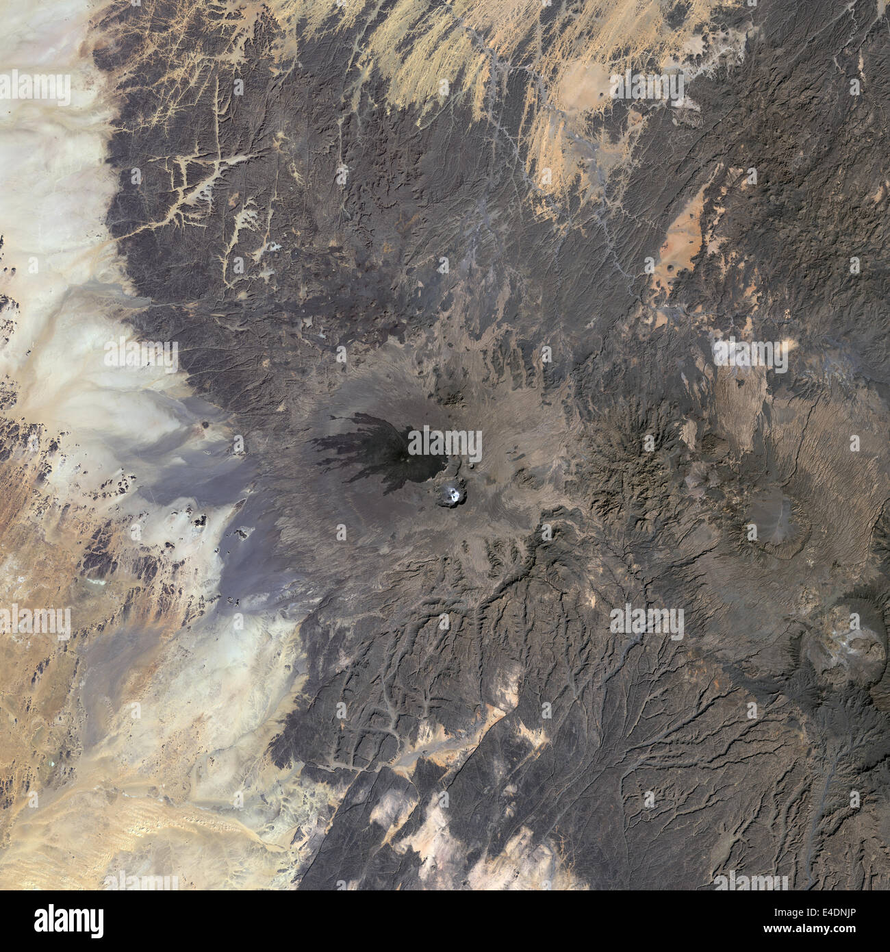 Tousside Volcano, Chad, True Colour Satellite Image. Tousside volcano ...