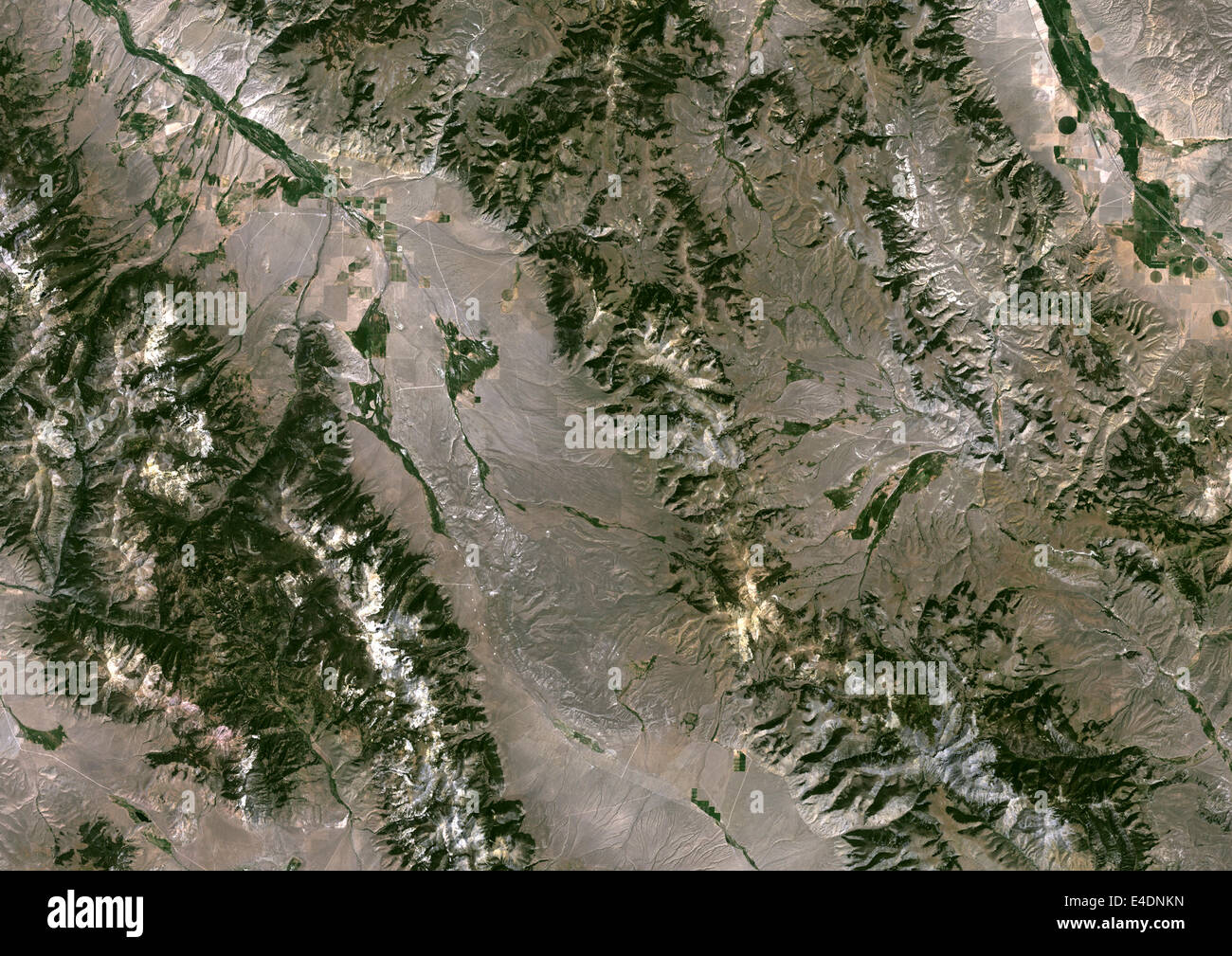 Beaverhead Meteor Impact Crater, Montana, Usa, True Colour Satellite ...