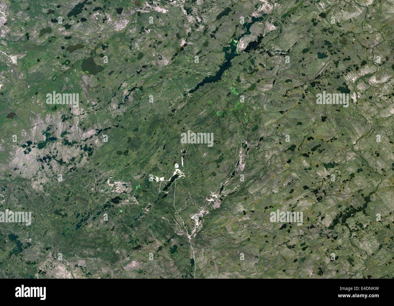 Carswell Meteor Impact Crater, Saskatchewan, Canada, True Colour ...