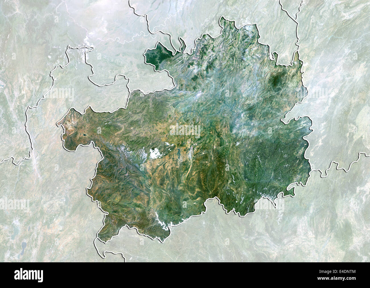Province of Guizhou, China, True Colour Satellite Image Stock Photo - Alamy