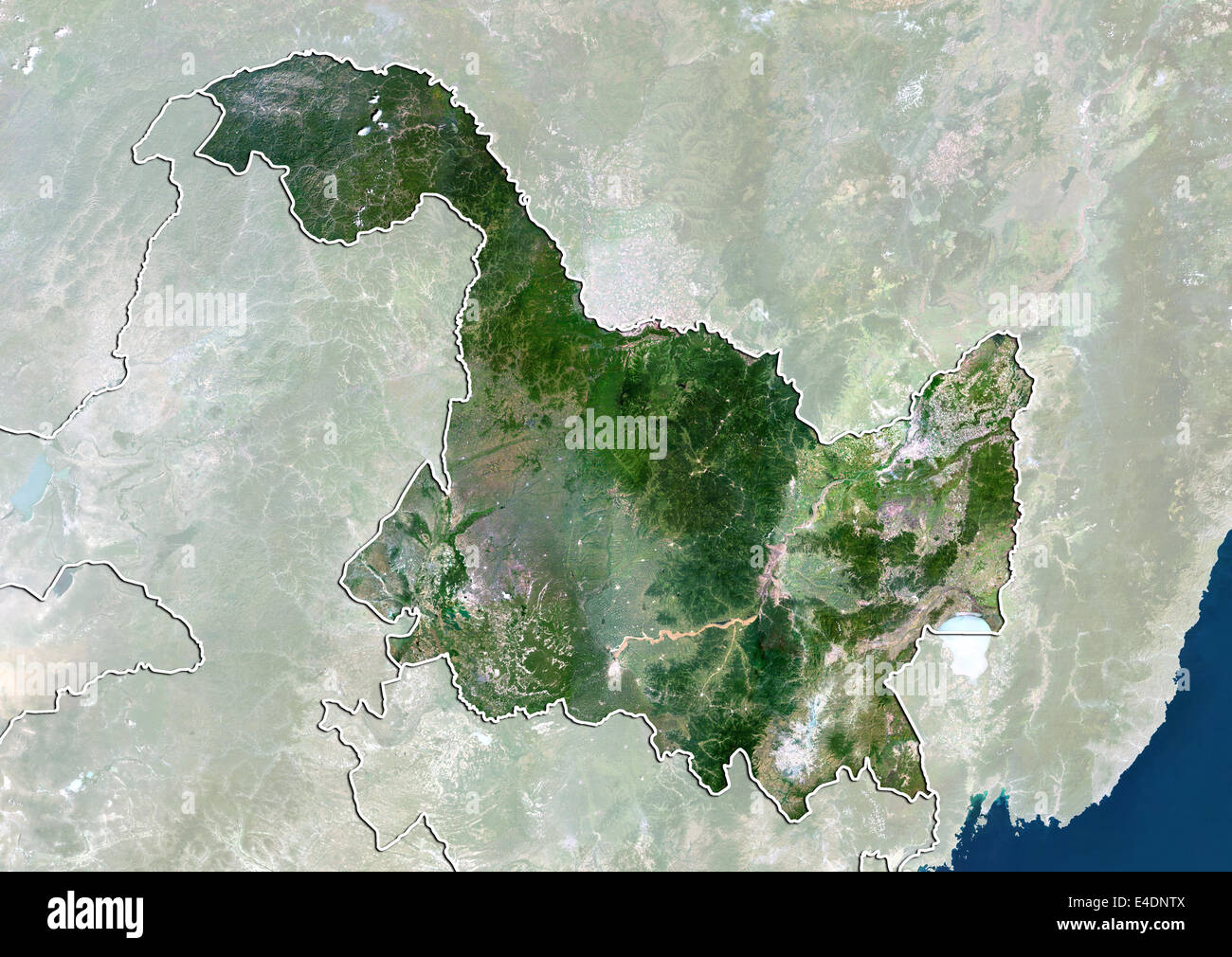 Heilongjiang map hi-res stock photography and images - Alamy
