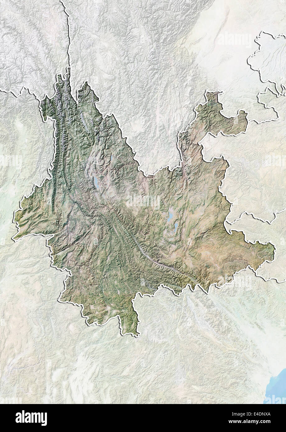 Yunnan map hi-res stock photography and images - Alamy