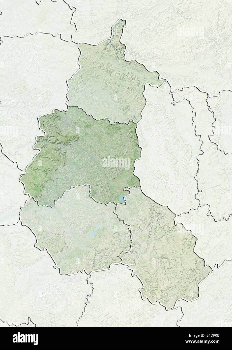 Departement of Marne, France, Relief Map Stock Photo - Alamy