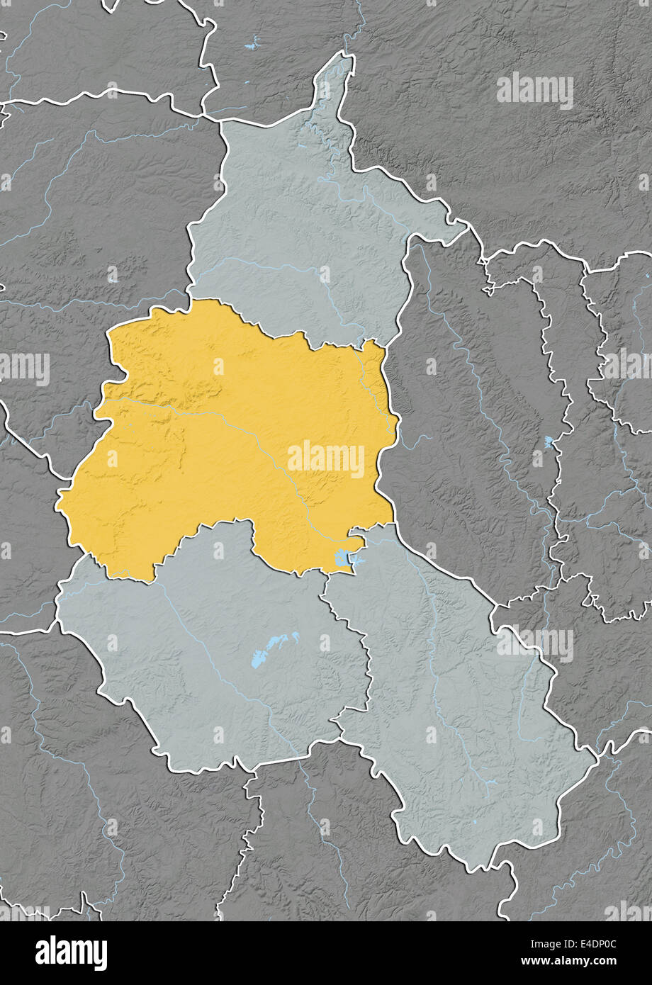 Departement of Marne, France, Relief Map Stock Photo - Alamy