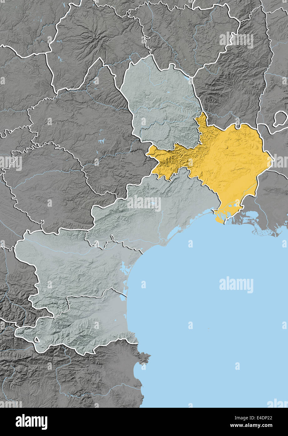 Gard map hi-res stock photography and images - Alamy