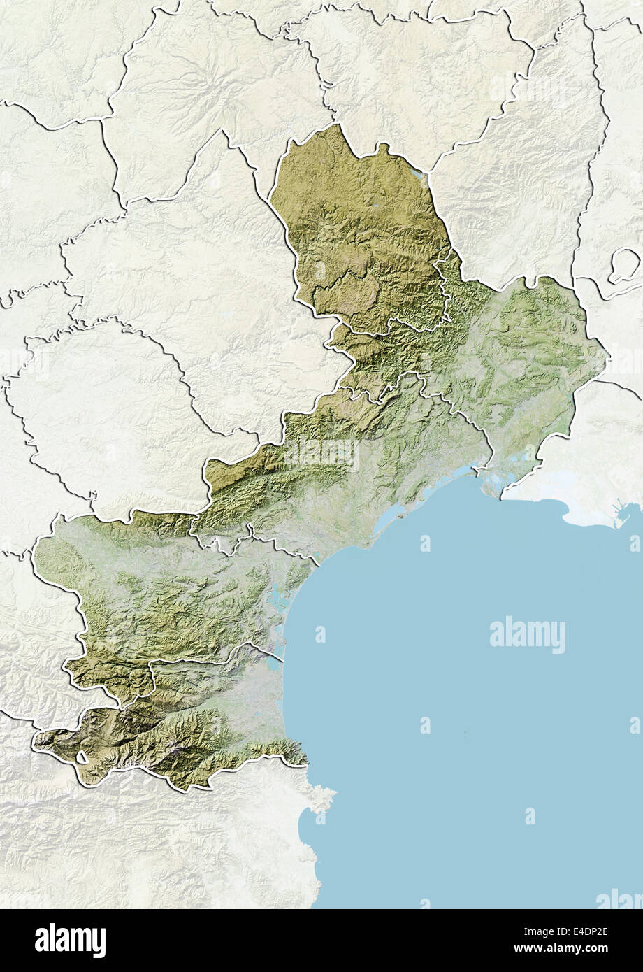 Roussillon map hi-res stock photography and images - Alamy